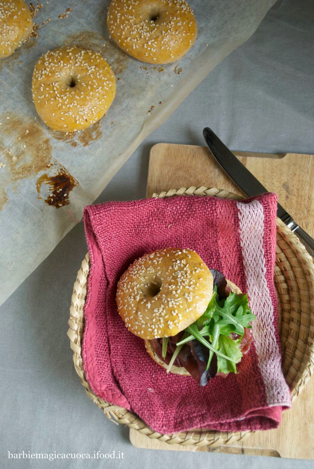 Bagel integrali - Barbie Magica Cuoca - blog di cucina